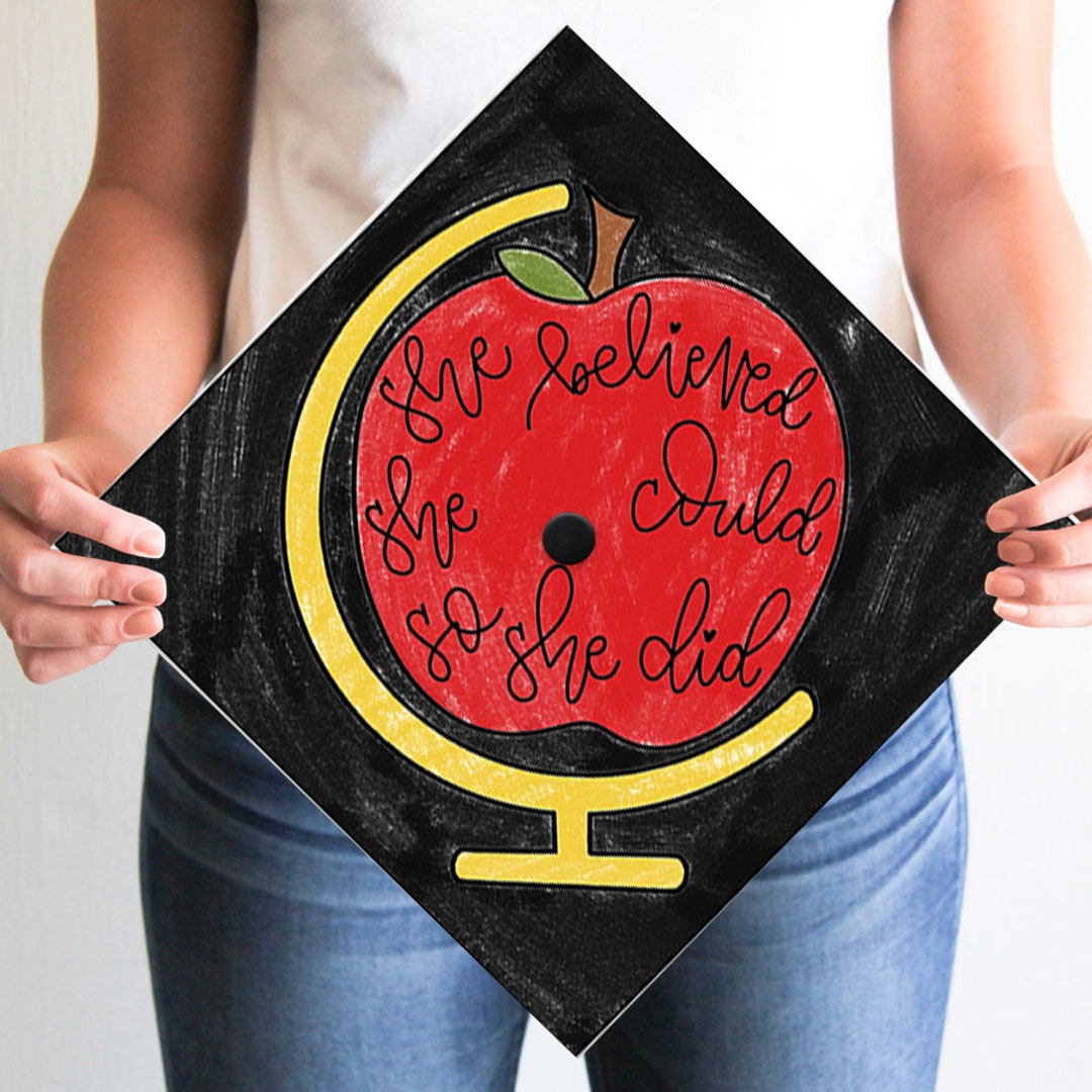 Printable Graduation Cap Decoration Download | Teacher Grad Cap ...