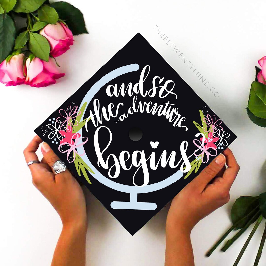 Graduation Cap | Grad Cap | Grad Cap Decal | Handwritten | Cute ...
