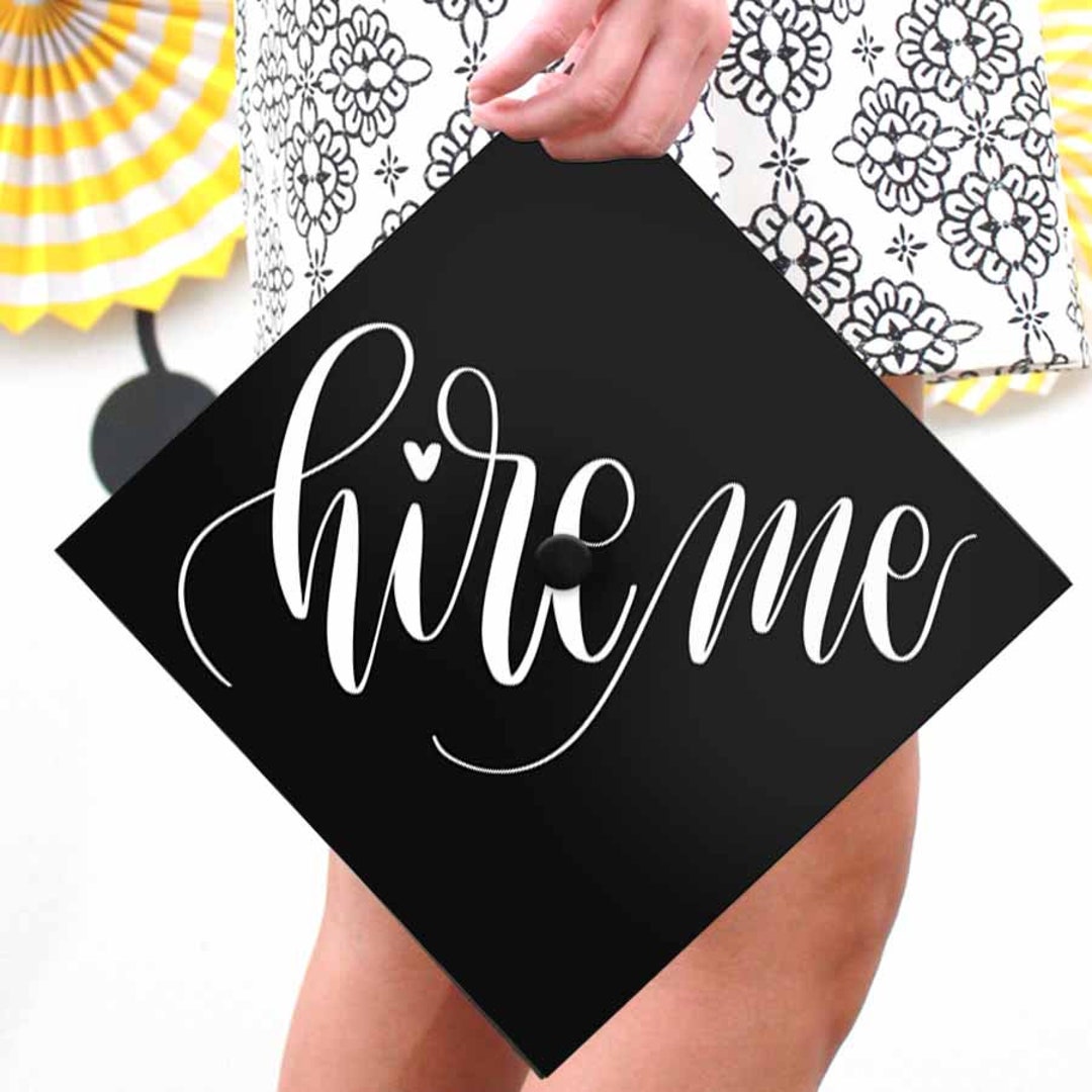 Graduation Cap Decoration | Custom Grad Cap | Hire Me - Etsy