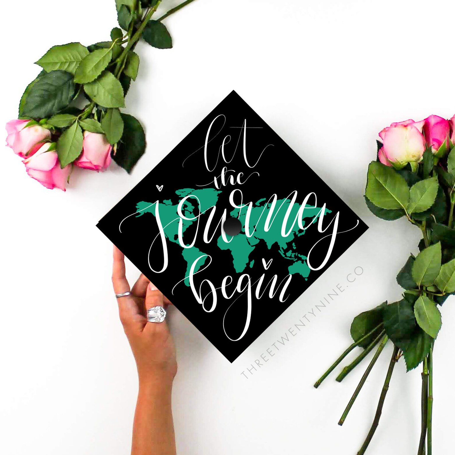 Graduation Cap Grad Cap Grad Cap Decal Handwritten - Etsy