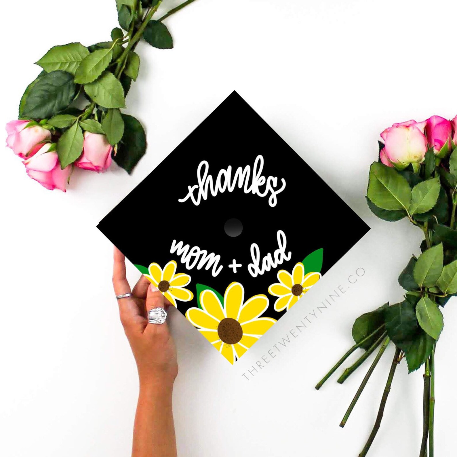 Graduation Cap Grad Cap Grad Cap Decal Handwritten | Etsy