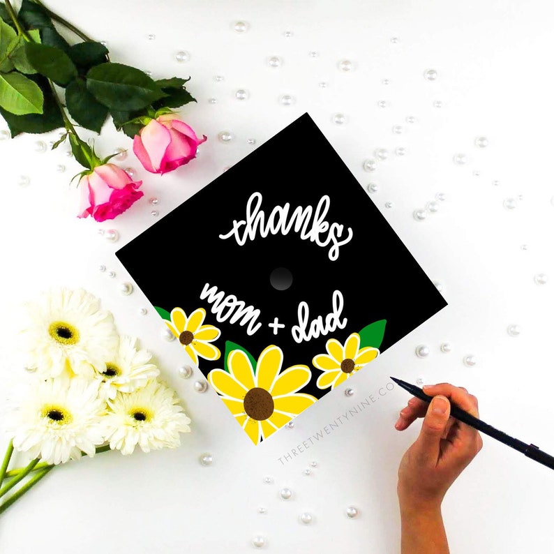 Graduation Cap | Grad Cap | Grad Cap Decal | Handwritten | PRINT ...