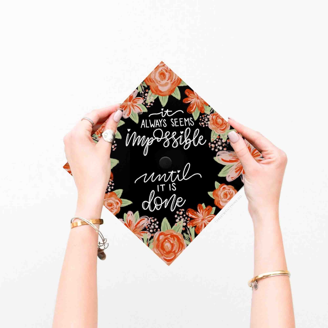 Printable Graduation Cap Decoration It Always Seems - Etsy
