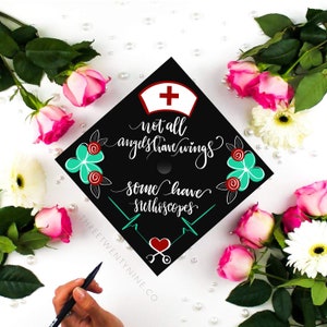 Graduation Cap | Grad Cap | Grad Cap Decal | Handwritten | Cute ...