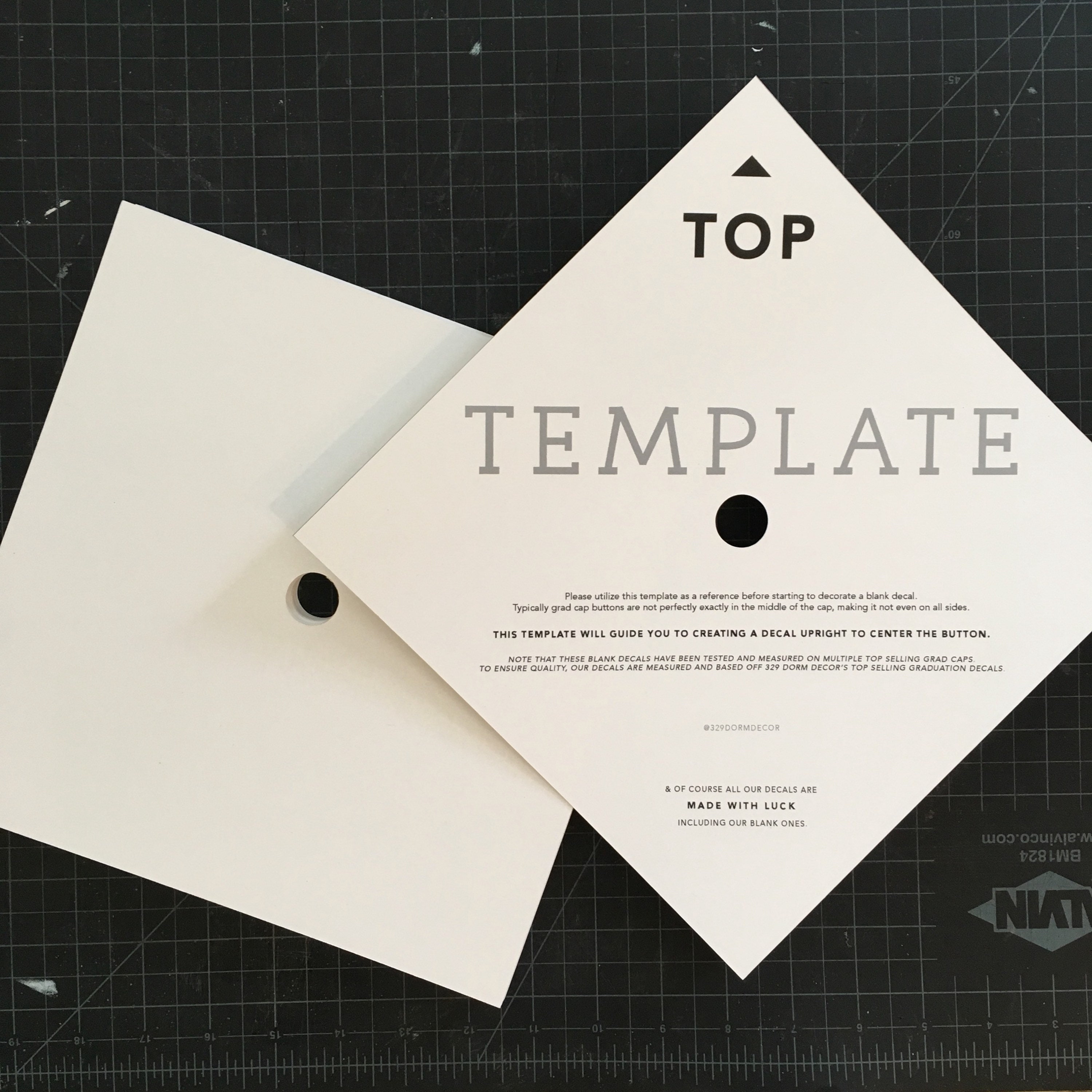 Custom Grad Cap | White Blank Grad Cap Decals | Grad Cap Decal ...