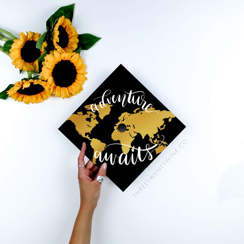 Graduation Cap Grad Cap Grad Cap Decal Handwritten - Etsy