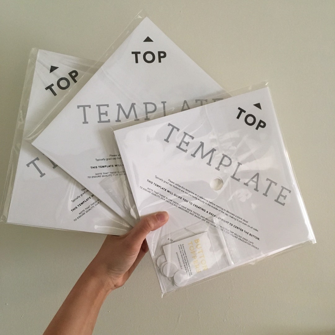 Custom Grad Cap | White Blank Grad Cap Decals | Grad Cap Decal ...