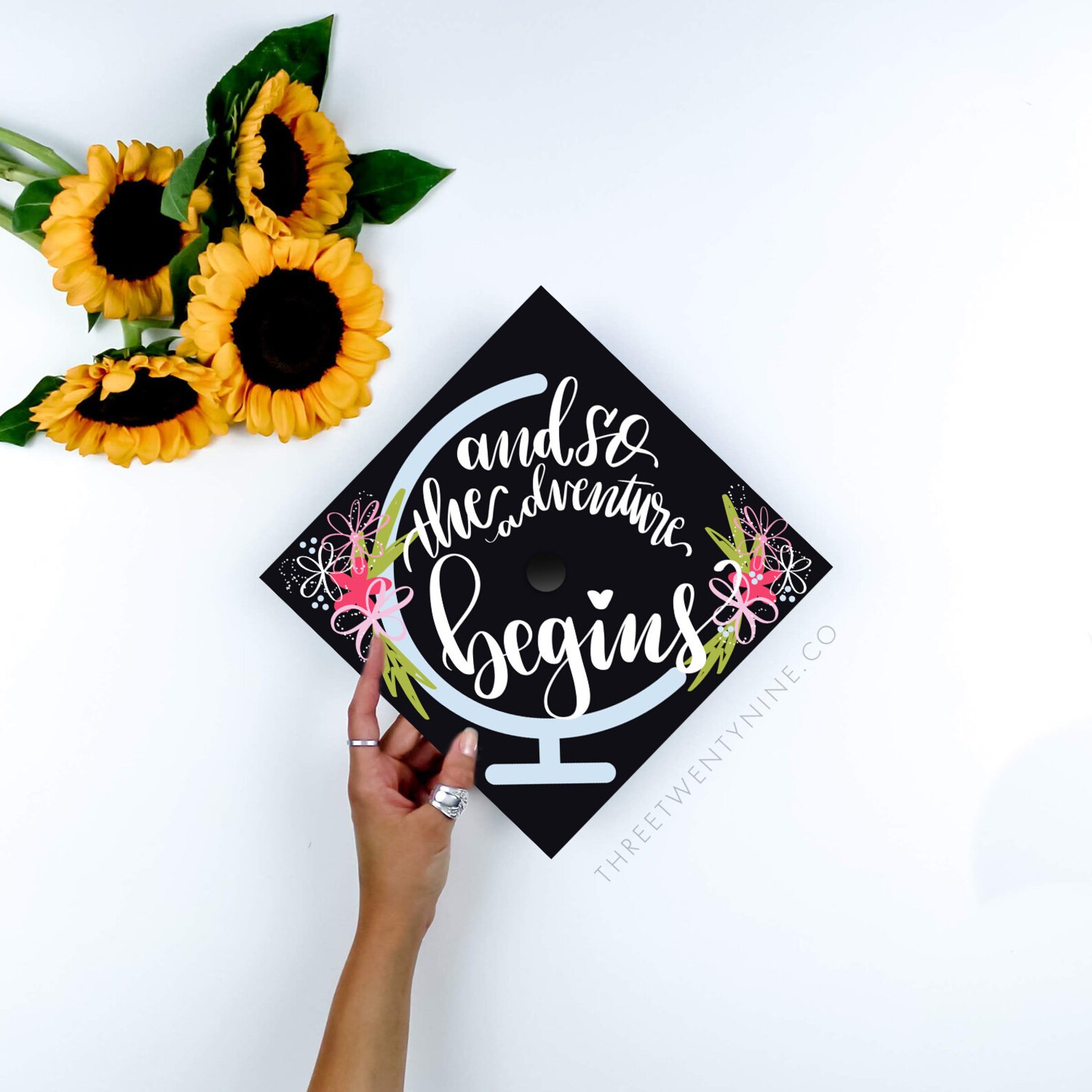 Graduation Cap Grad Cap Grad Cap Decal Handwritten | Etsy