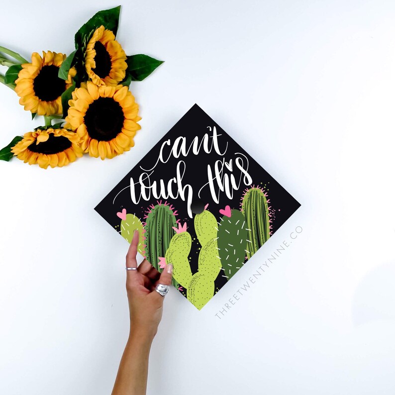 Graduation Cap Grad Cap Grad Cap Decal Handwritten - Etsy