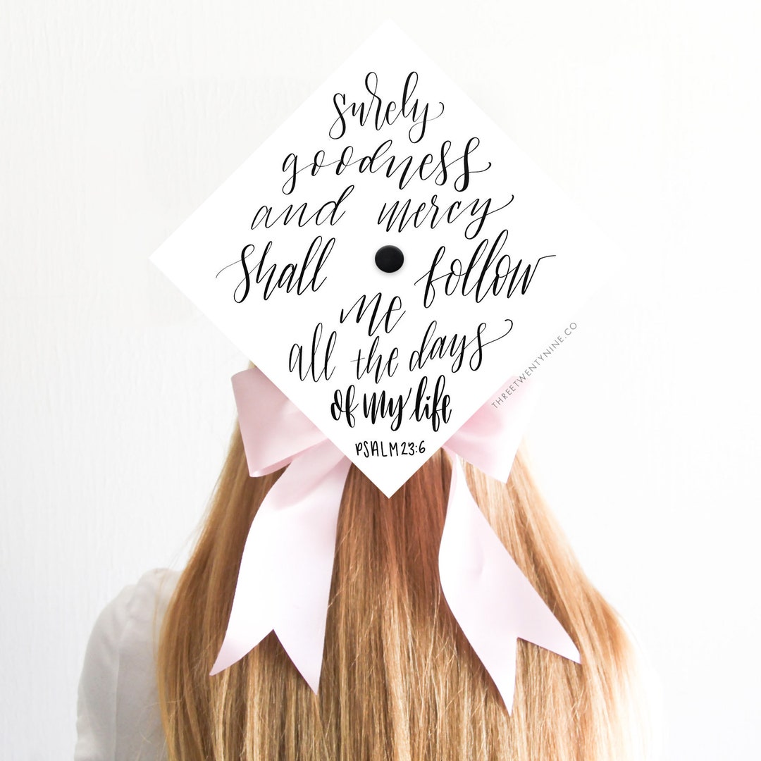 Graduation Cap Decoration | Custom Grad Cap | White Background | Bible ...