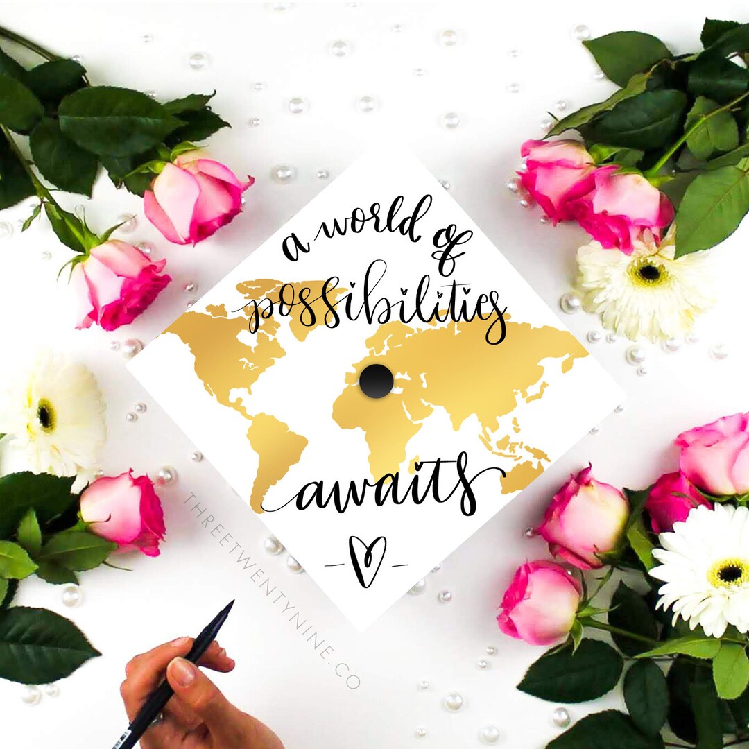 Graduation Cap Decoration | Printable Grad Cap| A World of ...