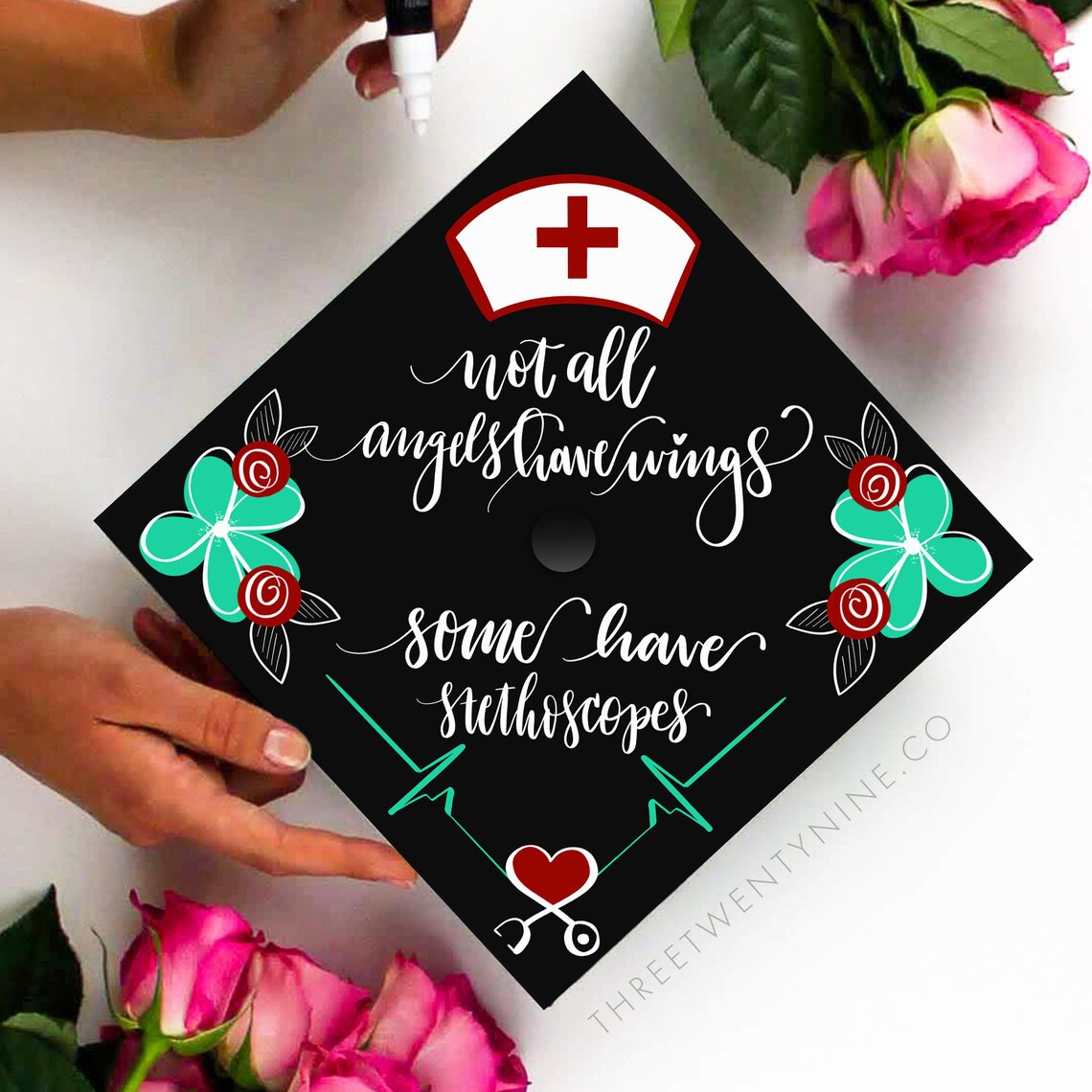 Graduation Cap | Grad Cap | Grad Cap Decal | Handwritten | Cute ...