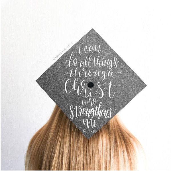 Bible Verse Grad Cap - Etsy