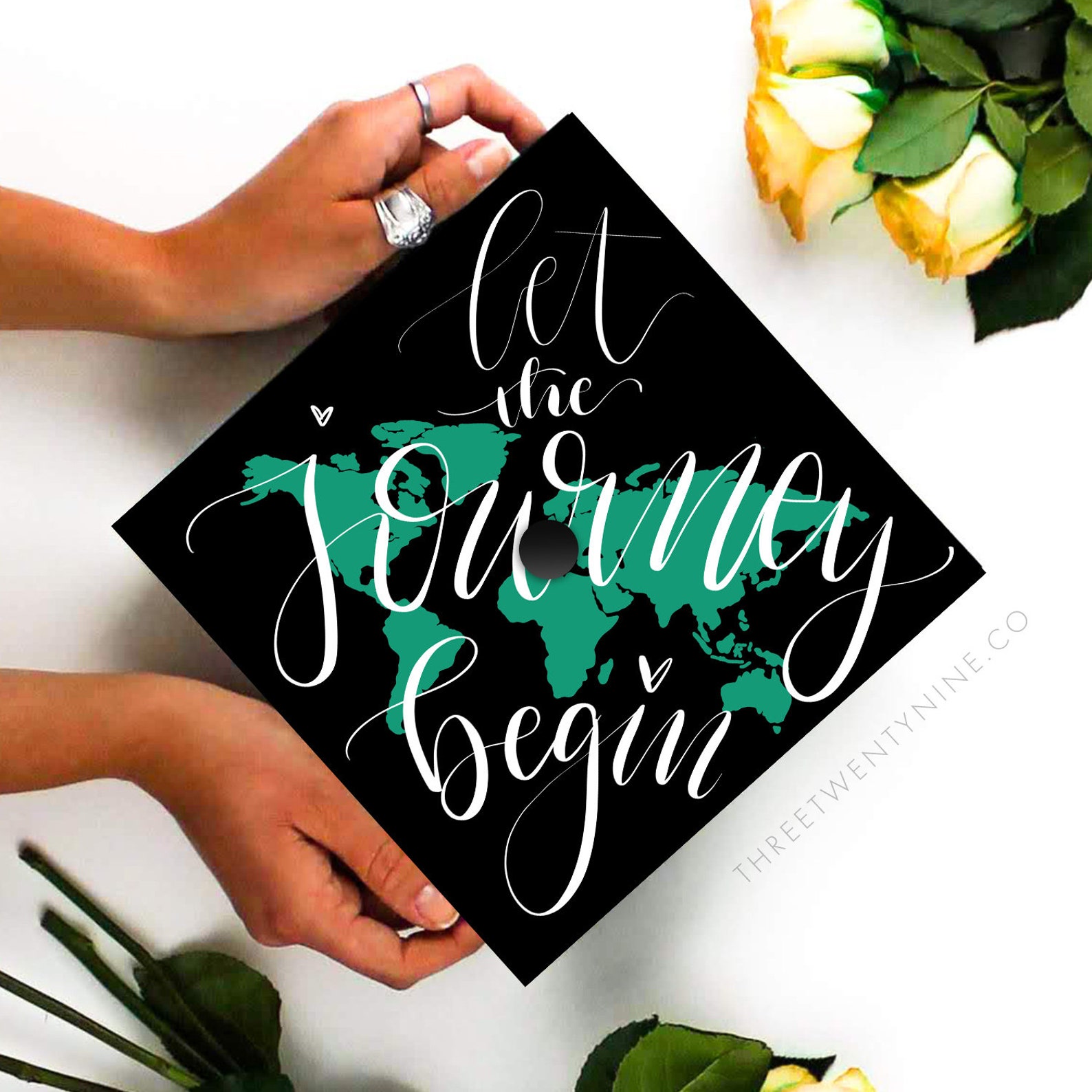 Graduation Cap Grad Cap Grad Cap Decal Handwritten - Etsy