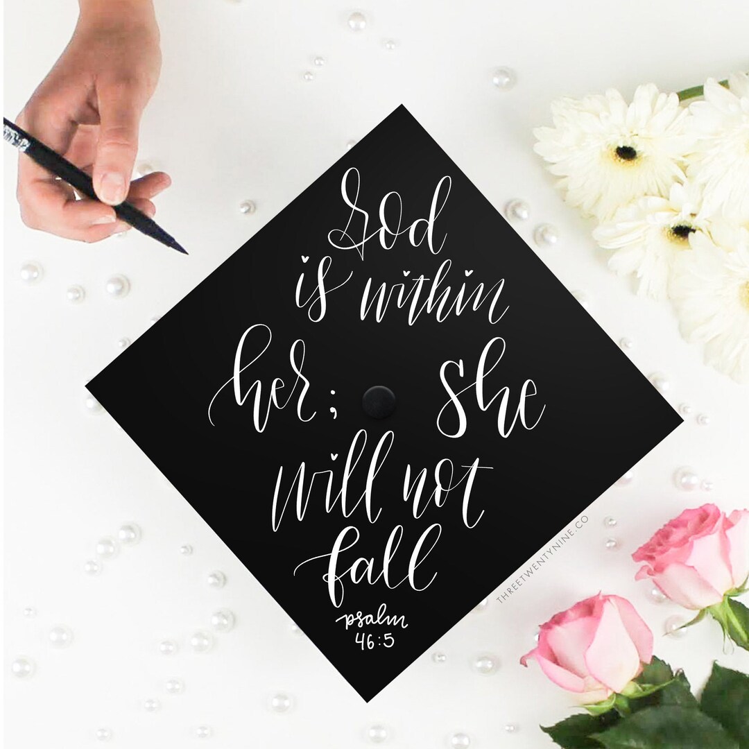 Bible Verse Grad Cap Decoration Custom Graduation Cap Topper - Etsy