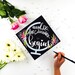 Graduation Cap Grad Cap Grad Cap Decal Handwritten - Etsy