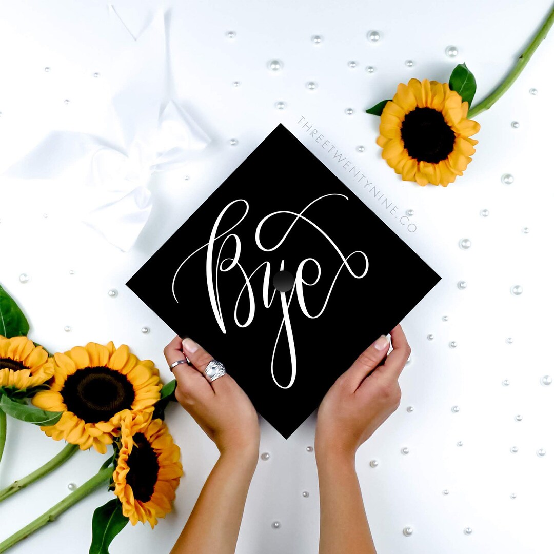 Graduation Cap | Grad Cap | Grad Cap Decal | Handwritten | Cute ...