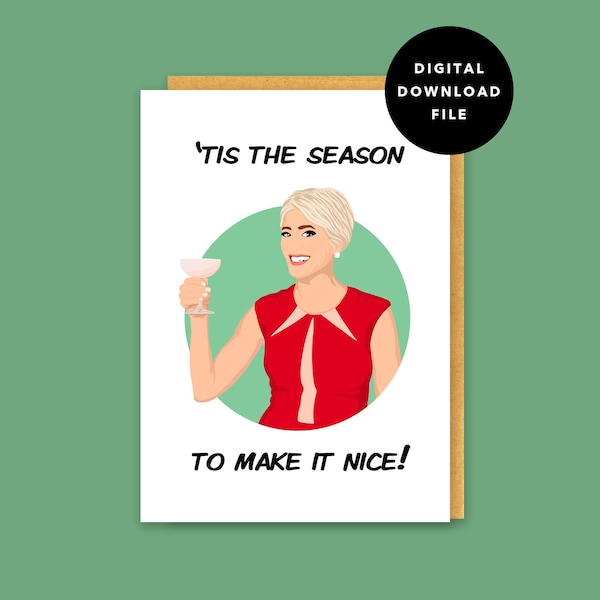 Meme Printable Christmas Card - Etsy