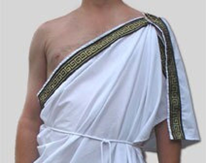 Greek Chiton With Trim - Ancient Greek Costume With Trim and Pin and ...