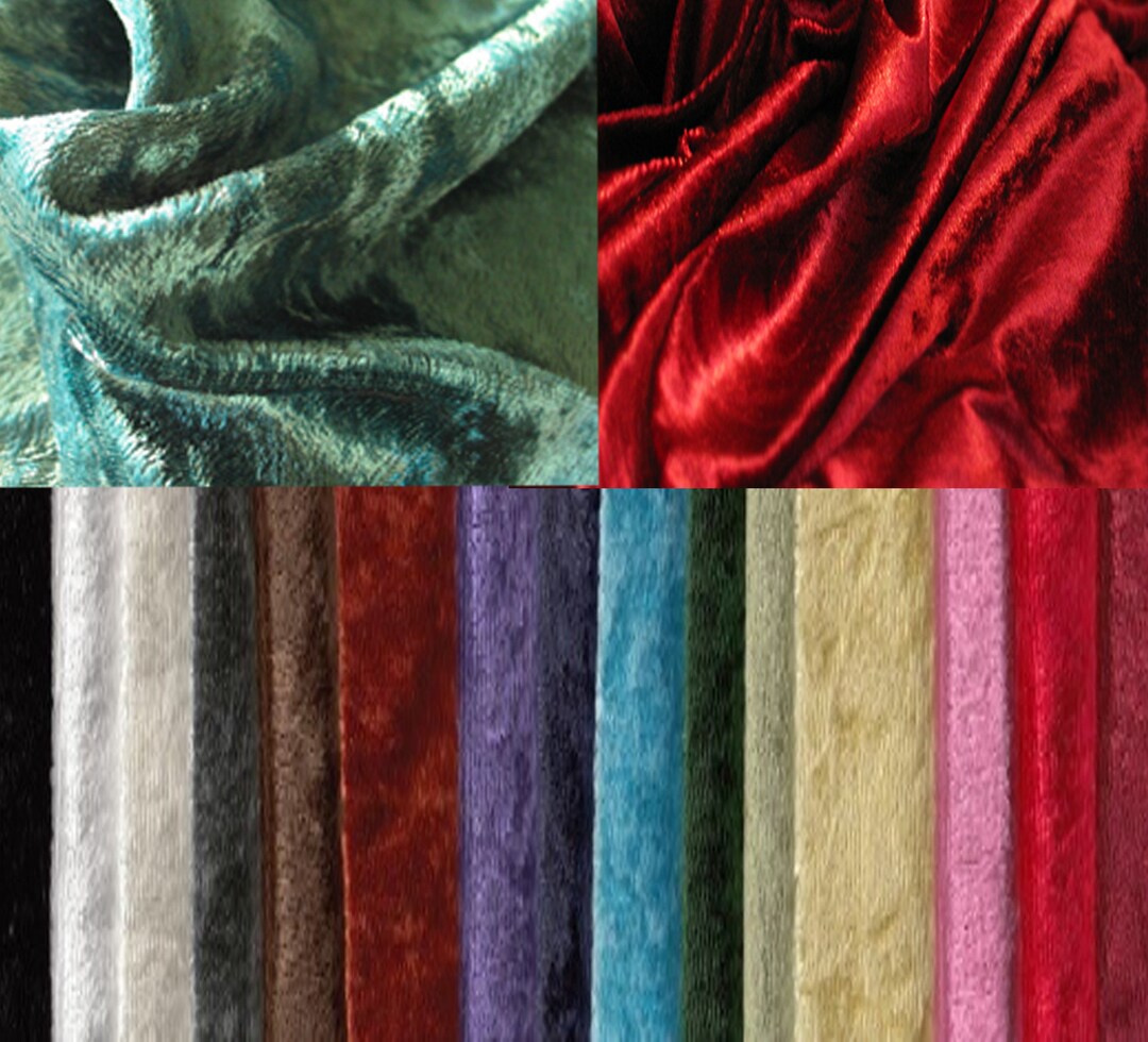 Panne Velvet by the Yard- 60" Wide. Full Line of Colors From a Small ...