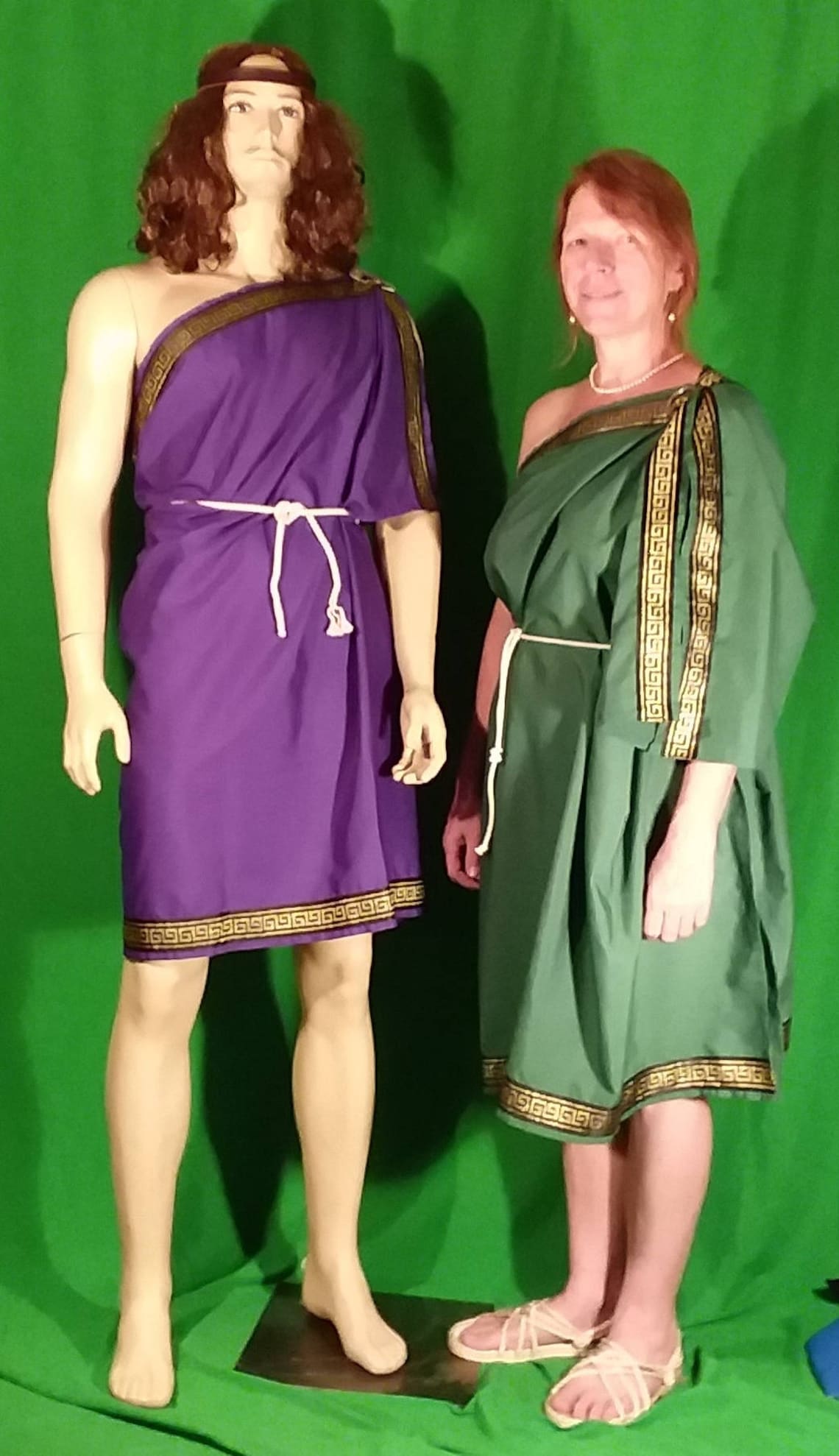 Greek Chiton with Trim Ancient Greek Costume with Trim and | Etsy