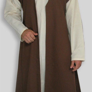 Biblical Costume - Muslin Tunic, Long Vest, Wide Sash. - Etsy