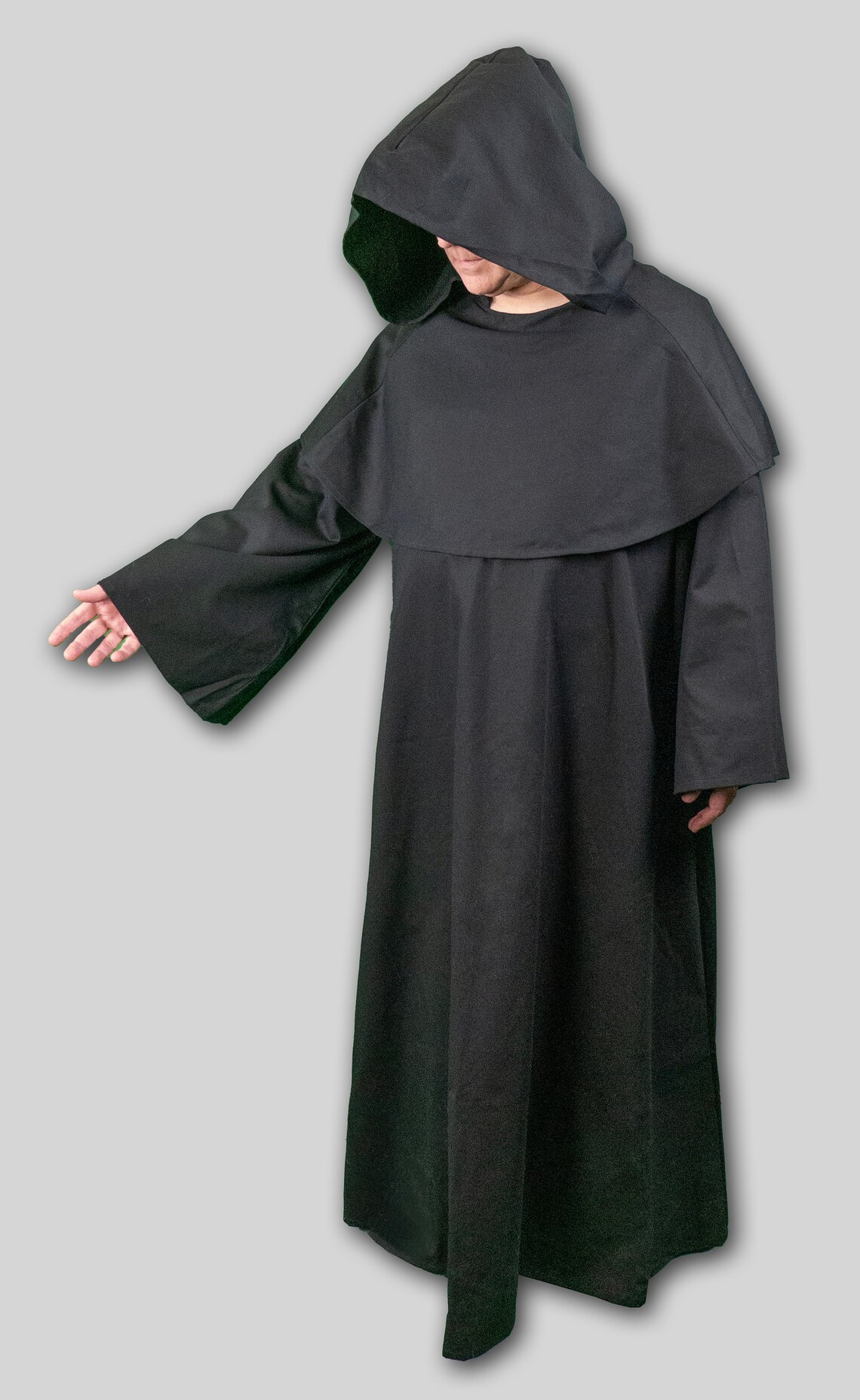 Monk Robe With Cowl for LARP, SCA, Faire, Monks - Many Sizes, Brown and ...