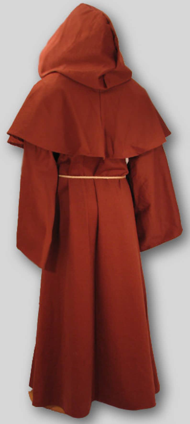 Monk Robe With Cowl for LARP SCA Faire Monks Many Sizes - Etsy