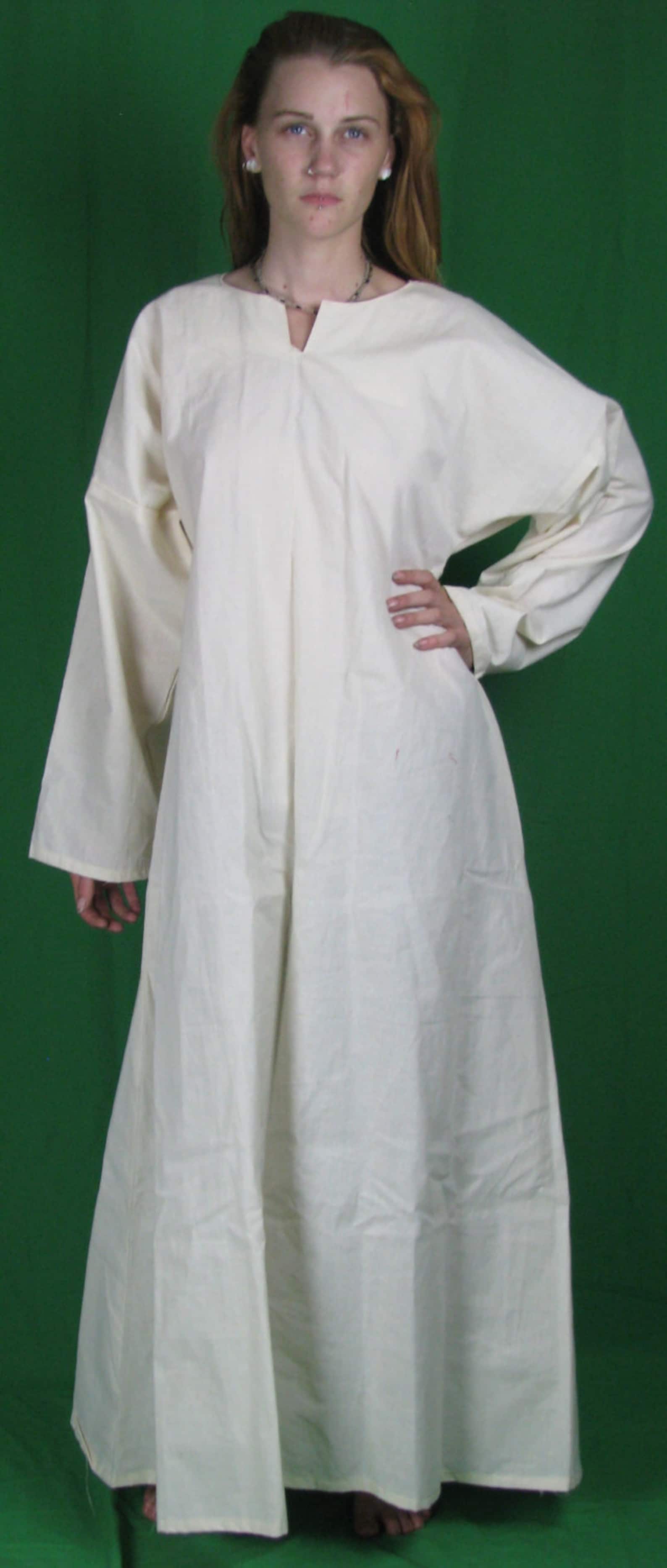 Muslin Long Robe/undertunic for Ritual, Biblical, Religious, LARP, SCA ...