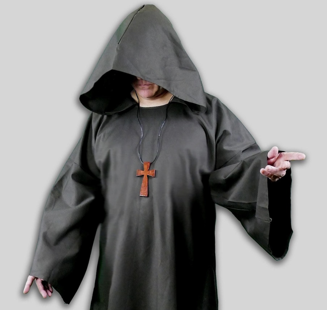 Monk Robe for Monks, LARP, SCA, Faire, Jedi, Steampunk and More Tau ...