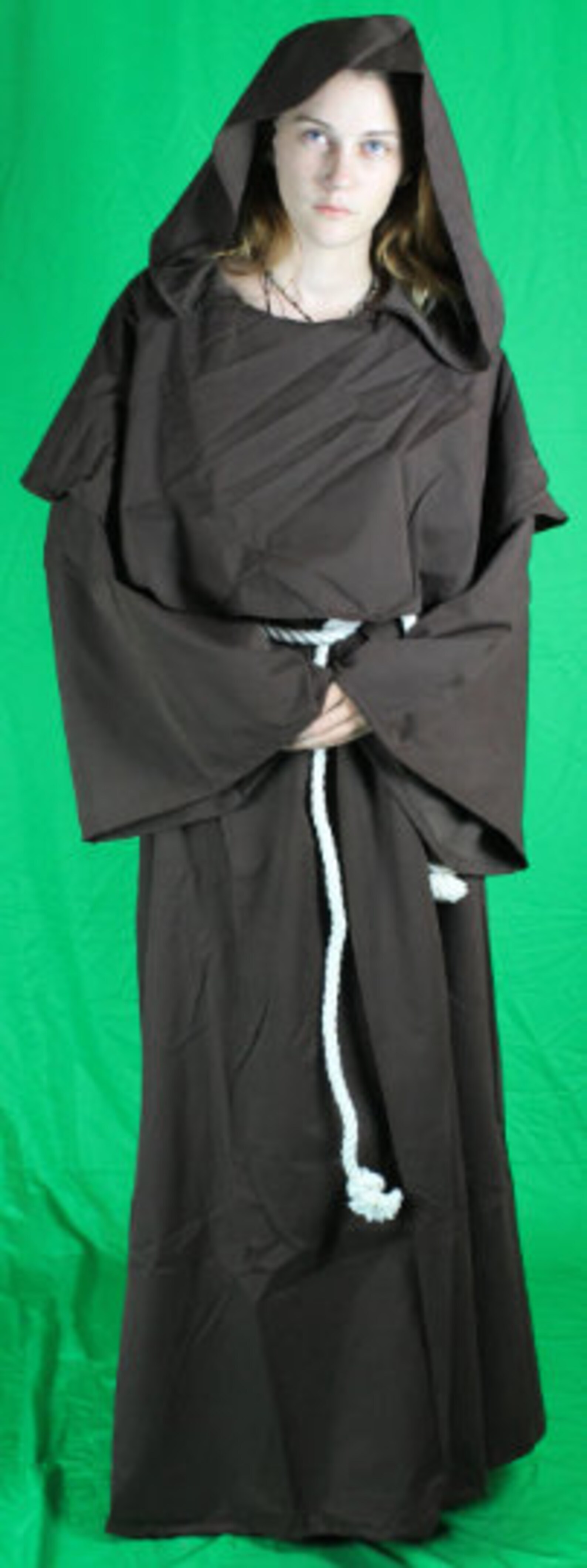 Monk Robe With Cowl for LARP, SCA, Faire, Monks - Many Sizes, Brown and ...