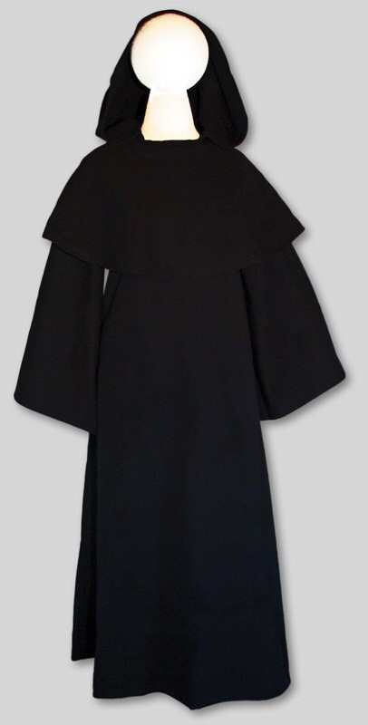 Monk Robe With Cowl for LARP SCA Faire Monks Many Sizes - Etsy