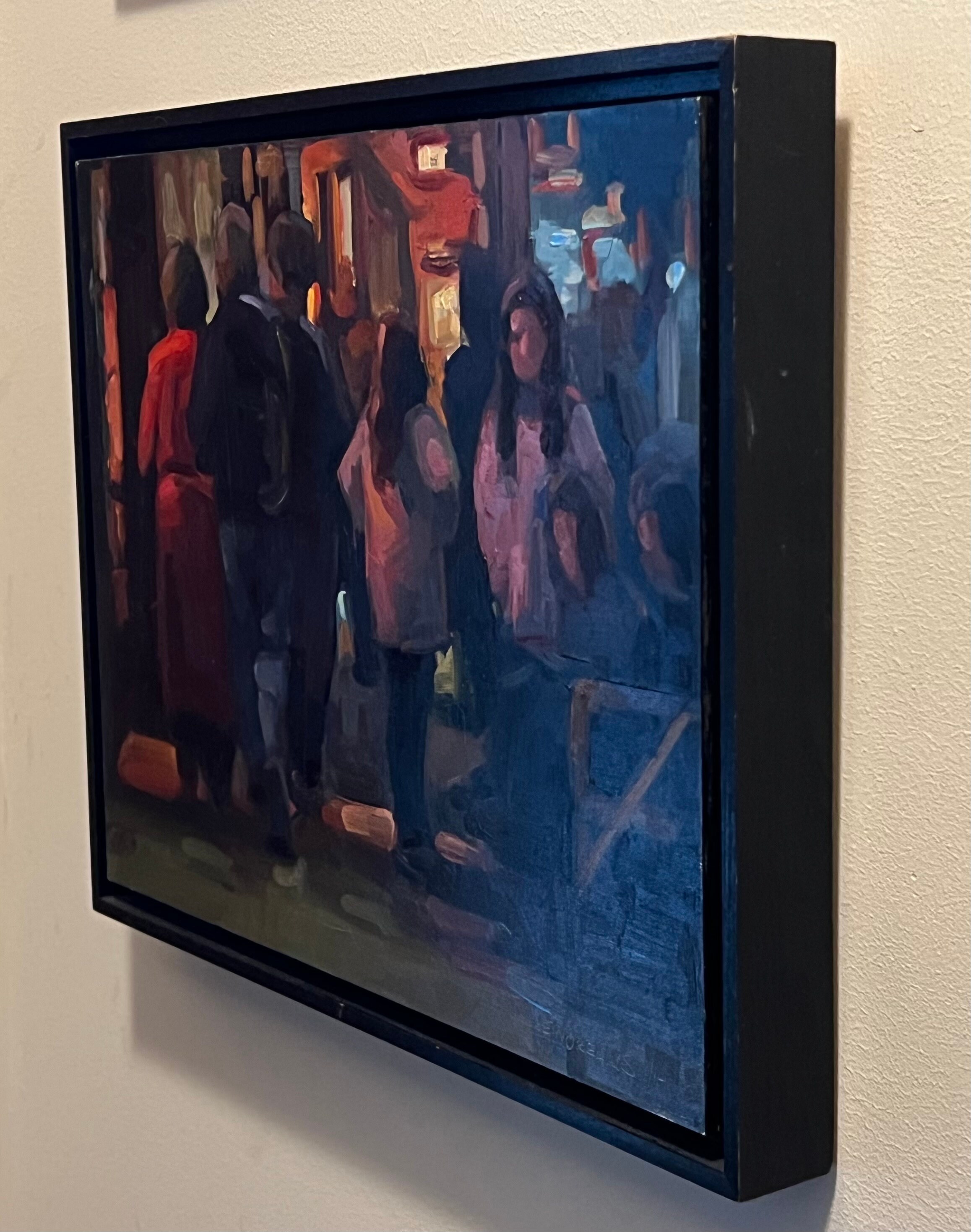 Impressionist Oil Painting of Busy Street in San Francisco, crowded ...