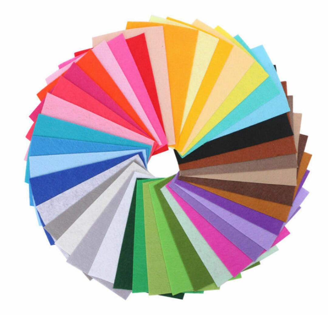 40pcs 10x15mm/15x15mm/20x30mm/30x30mm Assorted Polyester Felt - Etsy