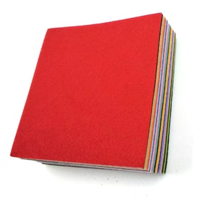 40pcs 10x15mm/15x15mm/20x30mm/30x30mm Assorted Polyester Felt - Etsy