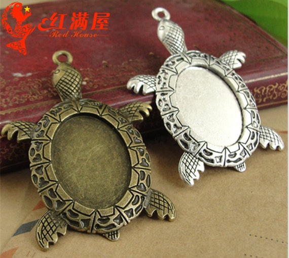 Turtle Trays-wholesale 20pcs 54x39mm Antiqued Silver/antiqued - Etsy