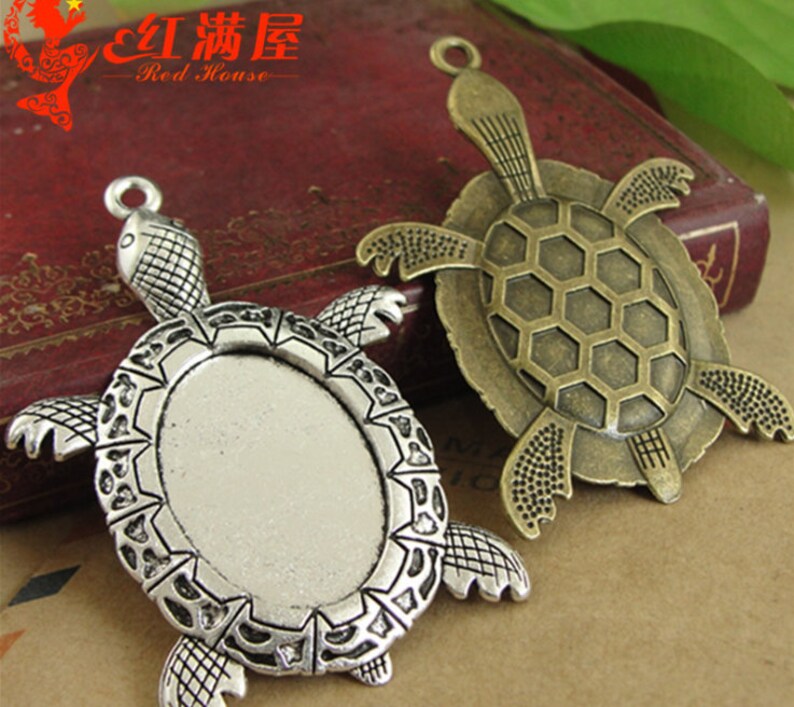 Turtle Trays-wholesale 20pcs 54x39mm Antiqued Silver/antiqued - Etsy