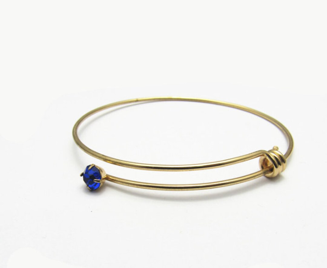 Gold Crystal Adjustable Bangle Bracelet Blanks - 65mm, 5pcs - Etsy