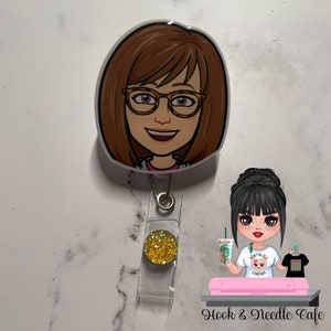 Bitmoji Badge Reel Cute Badge Holder Personalized Nurse Personalized ...