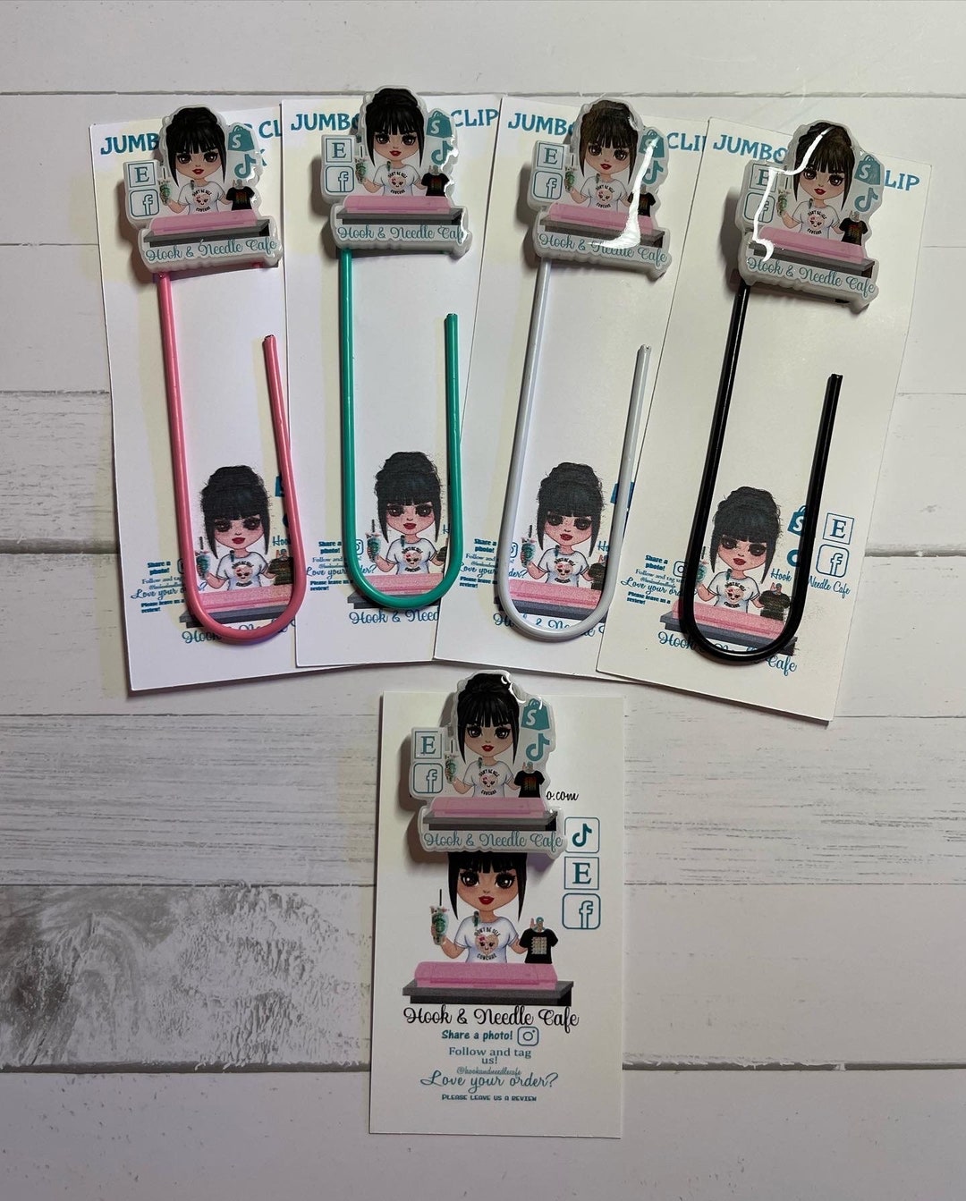 Jumbo Paper Clip Bookmark Cute Personalized Customized Reading - Etsy