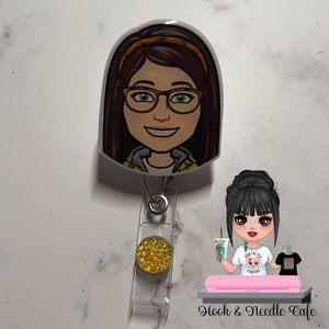 Bitmoji Badge Reel Cute Badge Holder Personalized Nurse Personalized ...