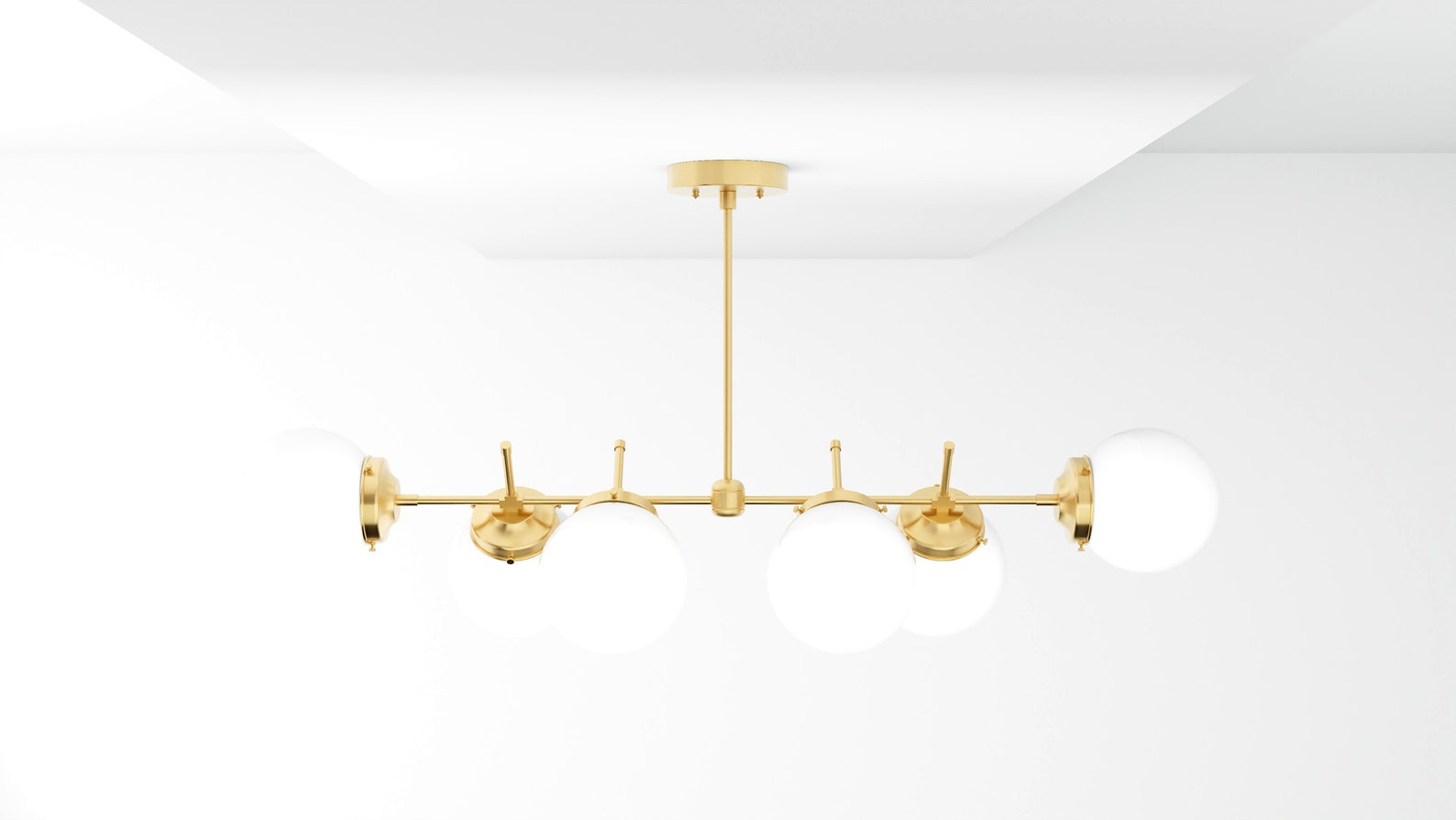 Modern Globe Chandelier Linear Chandelier Lighting Gold - Etsy