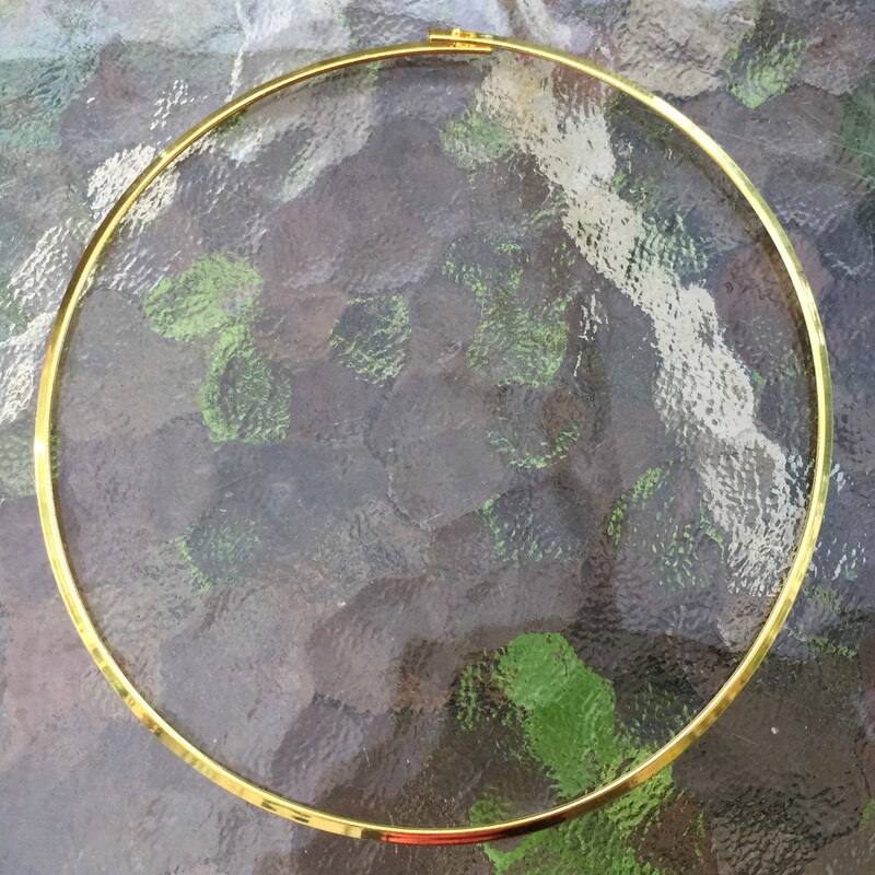 Gold Wire Necklace - Etsy