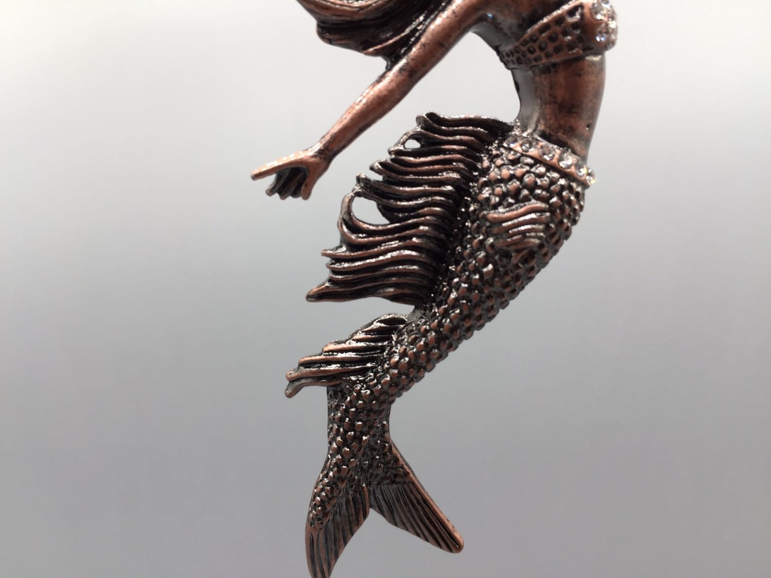 Mermaid Pendant or Brooch. Copper Plated. PD03C sample Not - Etsy