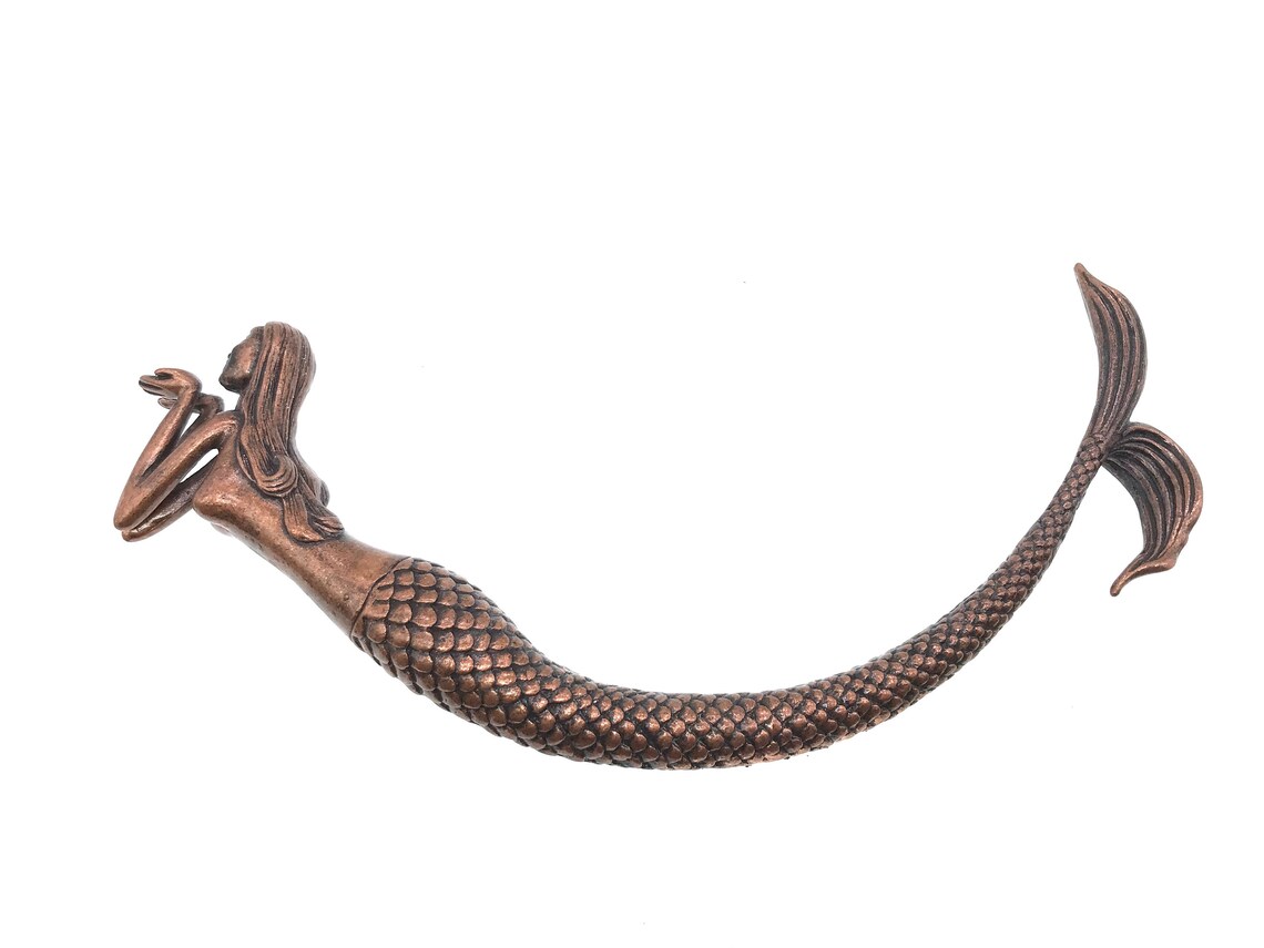 Large Half Circle Hollow Curve Copper Plated Mermaid Tube - Etsy