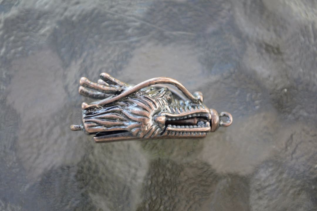 Copper Dragon Pinch Clasp: Original Design Bar Clasp (1 1/2 Inch ...