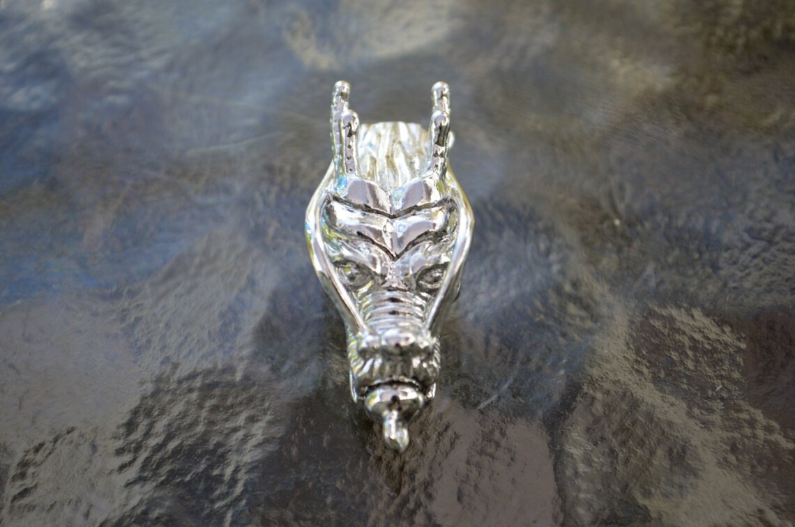 Silver Plated Dragon Pinch Clasp: Original Design Jewelry Finding (1.5 ...