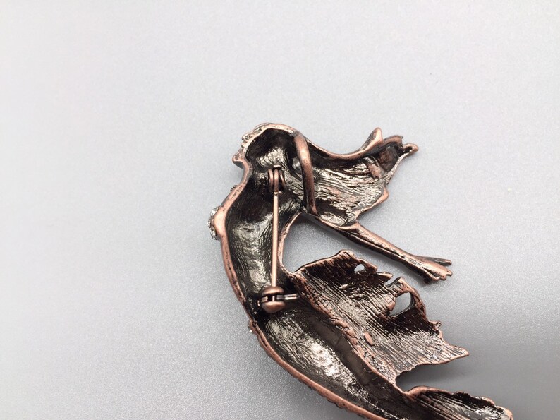 Mermaid Pendant or Brooch. Copper Plated. PD03C sample Not - Etsy