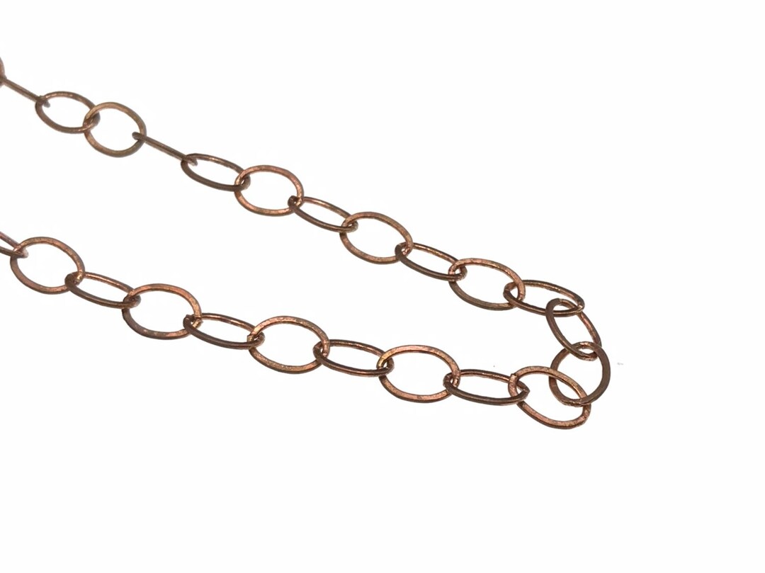 Solid Copper Chain (1 Yard): 10x5mm Jewelry Making Supplies - Etsy