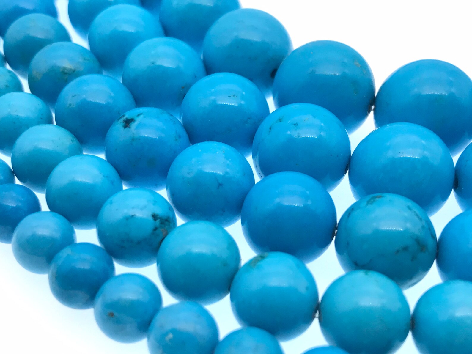 Lovely One Strand 15-16 Inches Long Blue Chalk Turquoise | Etsy